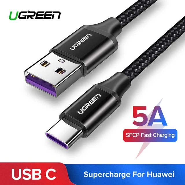 UGREEN 5A USB Type C Charge Cable Fast Charging Data Lead for Huawei ...