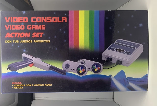 VINTAGE VIDEO GAME Console Action Set 90s Super Com Famiclone RARE NEW ...