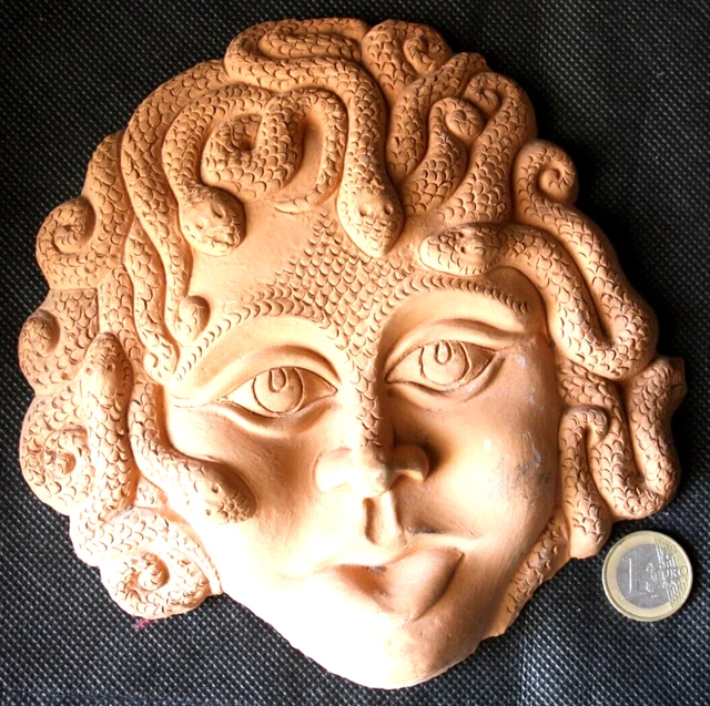 MEDUSA. MASCHERA GRECA Ceramica Grezza. Souvenir Sicilia. Da Appendere ...