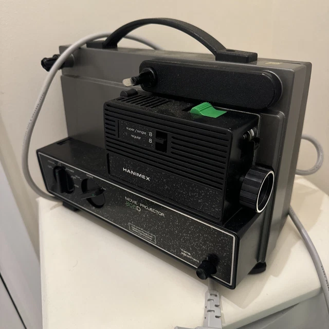 VINTAGE HANIMEX 808D 8mm Regular and Super 8 Silent Movie Projector ...