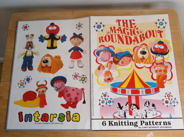ALAN DART THE Magic Roundabout Knitting Pattern 6 Toy Characters To ...