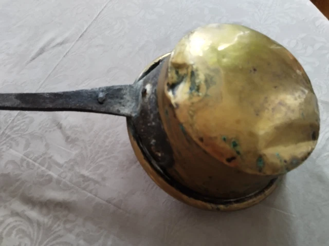 -ANCIENNE CASSOTTE COUADE en CUIVRE LOUCHE A EAU ART POPULAIRE DECO ...