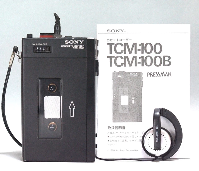 SONY TCM-100B TPS-L2 Successor Model Cassette Recorder Walkman Stereo ...
