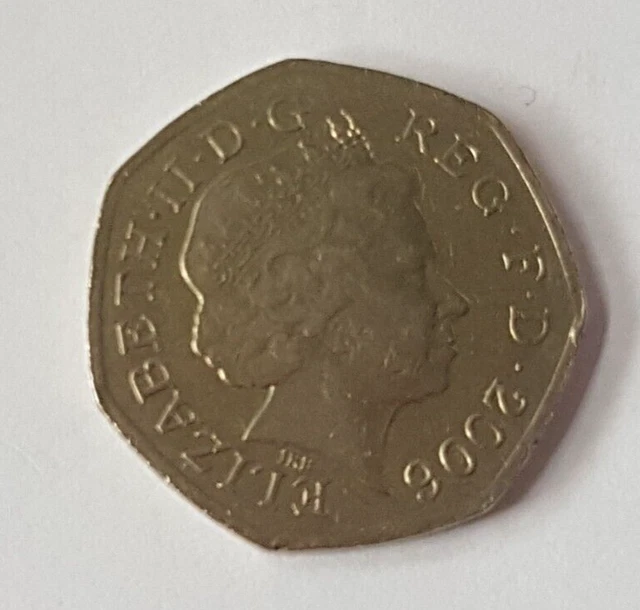 2006 CIRCULATED 50P VICTORIA CROSS V.C CROSS Fifty Pence coin Elizabeth ...