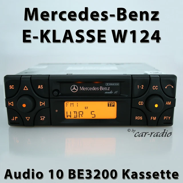 GENUINE MERCEDES AUDIO 10 BE3200 Cassette Becker W124 Radio 1-DIN E ...