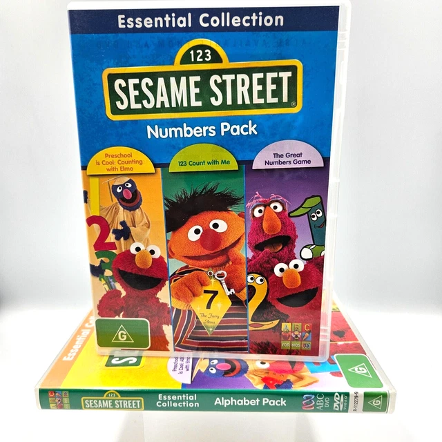 SESAME STREET ESSENTIAL Collection Alphabet and Numbers Pack ABC DVD ...