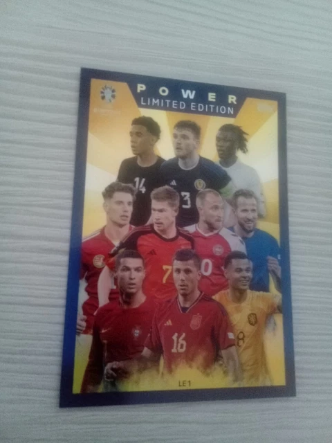 CARD POWER LIMITED Edition Euro 2024 Cristiano Ronaldo+;Top Player EUR ...