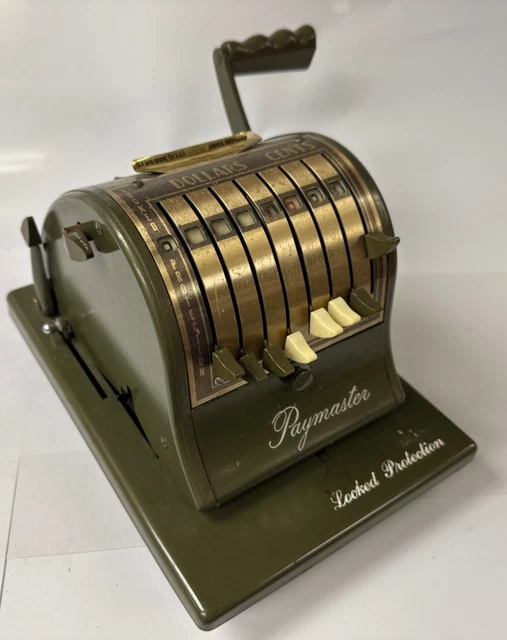 VINTAGE PAYMASTER SERIES S-1000 Check Writer, Embosser, Stamper Machine ...
