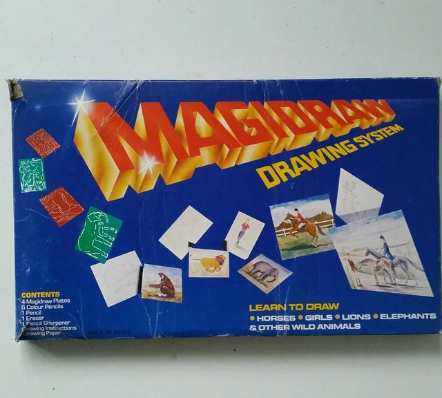 VINTAGE MAGIDRAW DRAWING System By Crown Andrews Learn To Draw With ...