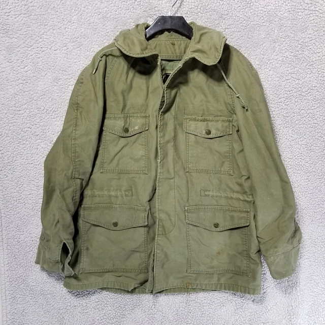 VINTAGE USAF MILITARY Vietnam War M-65 Field Jacket 1967 OG-107 SEE ...