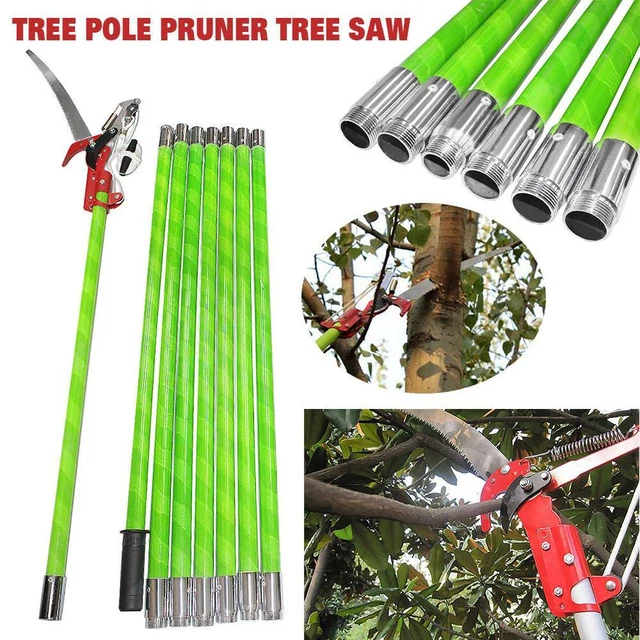 ALLOY STEEL 26 Foot Length Tree Pole Pruner Tree Saw Garden Tools ...