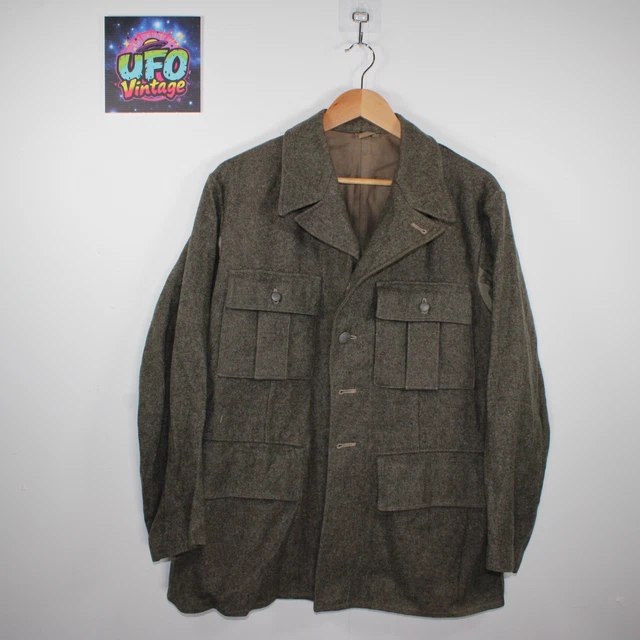 WW2 SWEDISH ARMY M39 Fitted Wool Jacket Size 100U Medium Tall 1941 ...
