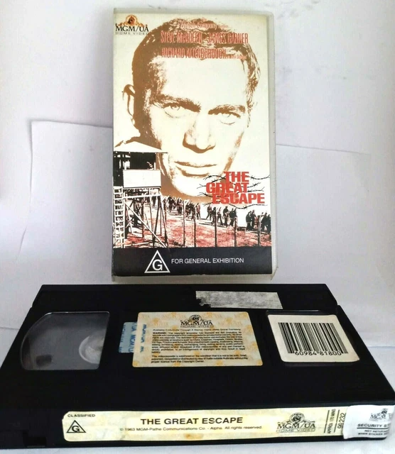 THE GREAT ESCAPE VHS Video tape Approx. 170 Mins PAL Rated G 1992 Ex ...