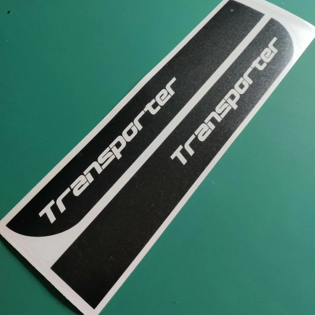VW TRANSPORTER TEXT #5 logo - VW T4/T5/T6 Front Wing Decal Sticker £4. ...