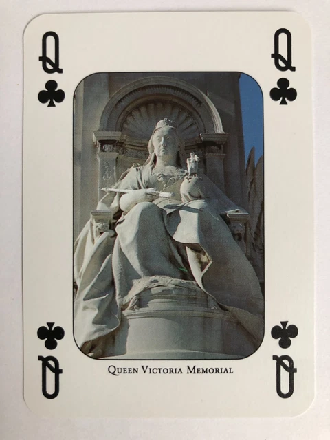 ENGLAND LONDON QUEEN Victoria Memorial Monument Swap Playing Card ...