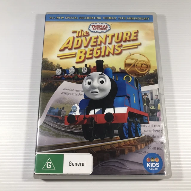 THOMAS & FRIENDS The Adventure Begins DVD Region 4 PAL 70th Anniversary ...