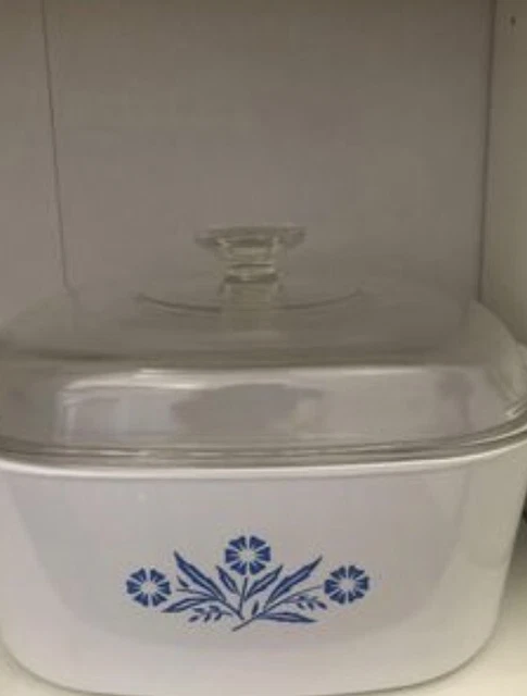 VINTAGE CORNING WARE Blue Cornflower A-5-B Casserole 5 Qt Dutch w/Lid ...