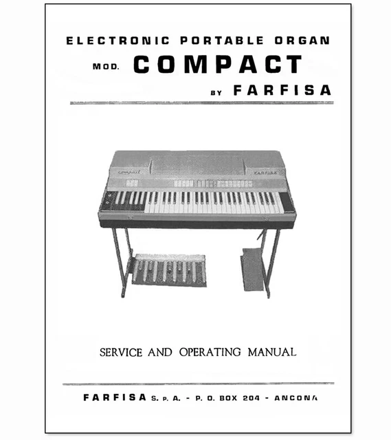 FARFISA COMPACT COMBO Service Manual - Schematic Diagrams Schaltplan (PDF file) EUR 8,60 ...