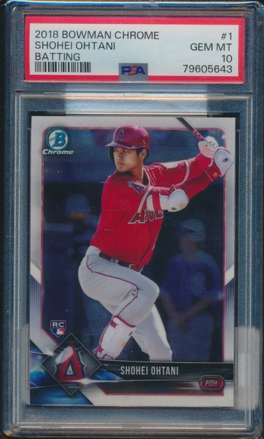 PSA 10 SHOHEI Ohtani/Otani 2018 Bowman Cromato Angeli Battuti Rookie Rc Gemma Nuovo Di Zecca EUR ...