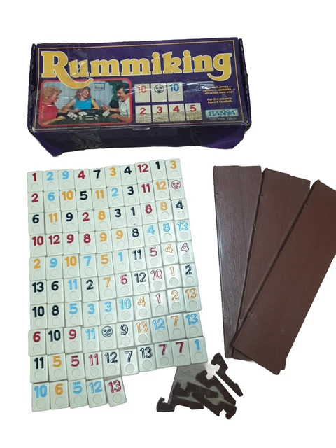 VINTAGE RUMMIKING By HANSA/ The Original Rummiking / 3 Boards 95 Tiles ...