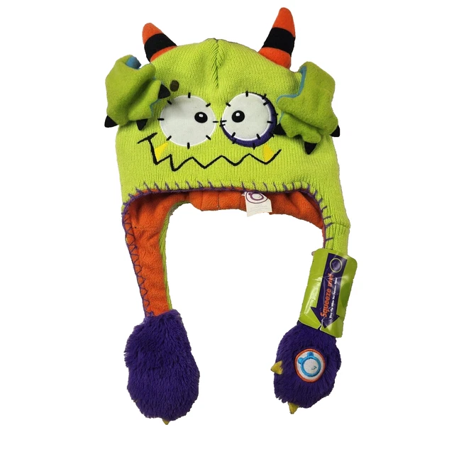 FLIPEEZ PEEK-A-BOO MONSTER Kids Action Hat New Green Orange £19.60 ...