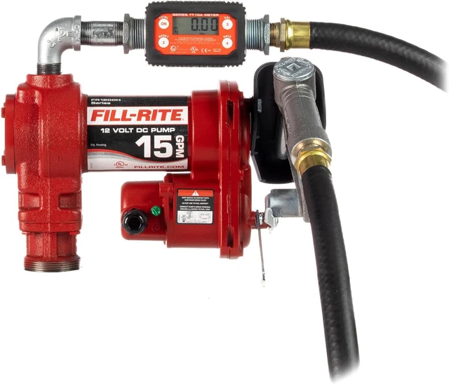 FILL-RITE FR1219H 12V 15 GPM Fuel Transfer Pump w/Digital Meter Package ...