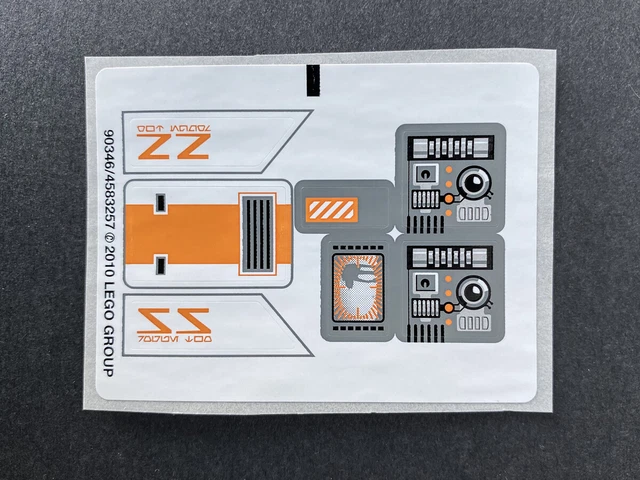 LEGO STICKER SHEET SNOWSPEEDER . SET 8089 HOTH WAMPA CAVE . 8089stk01 ...