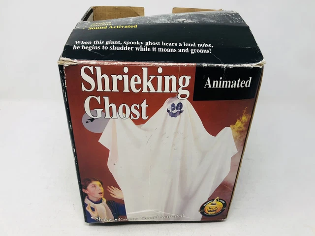 VINTAGE 1995 ANIMATED Gemmy Halloween Factory Shrieking Ghost Sound ...