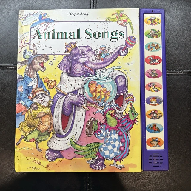 ANIMAL SONGS PLAY-A-SONG By Judith Love Vintage Book RARE *Battery ...