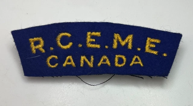 ROYAL CANADIAN ELECTRICAL & Mechanical Engineer Cloth shoulder patch ...
