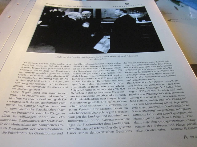 PREUSSEN ARCHIV N4 4433 Preußischer Staatsrat mit Konrad Adenauer EUR 6 ...