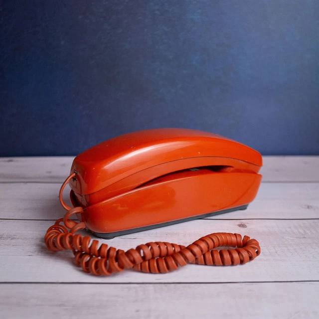 VTG WESTERN ELECTRIC Trimline Phone Burnt Orange Push Button Tested £38 ...