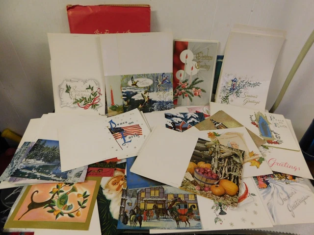 1950S GOES GL Co Salesman Samples Lithographed Christmas Thanksgiving ...