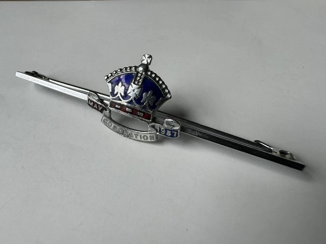 KING GEORGE VI & Queen Elizabeth Coronation May 1937 Tie Pin Vintage £ ...