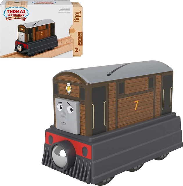 THOMAS THE TANK Engine Wooden Rail Series Toby toy HBJ94 fisher price £ ...