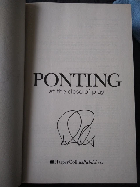 AUSTRALIA CRICKET LEGEND Ricky Ponting 2 x Books (1 - Close of Play ...