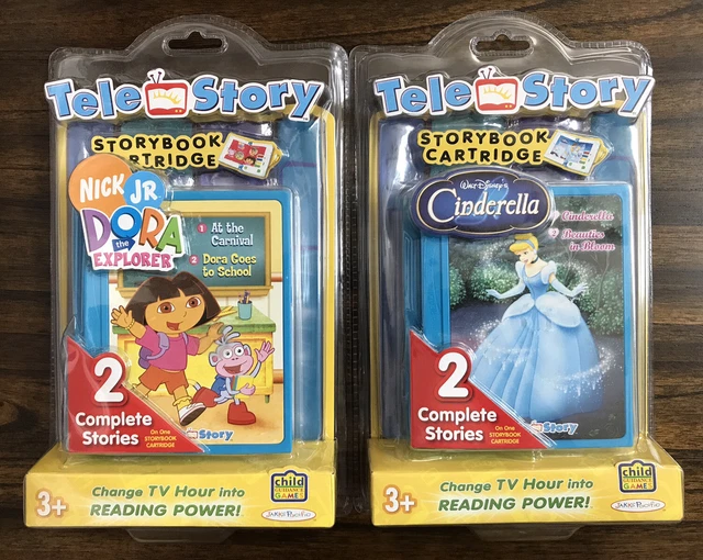 TELE STORY DORA the Explorer & Cinderella Storybook Cartridges BRAND ...