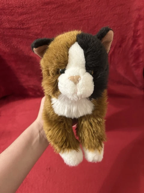 RARE VINTAGE DOWMAN Soft Touch Calico Cat Soft Toy Plush 11” Orange ...