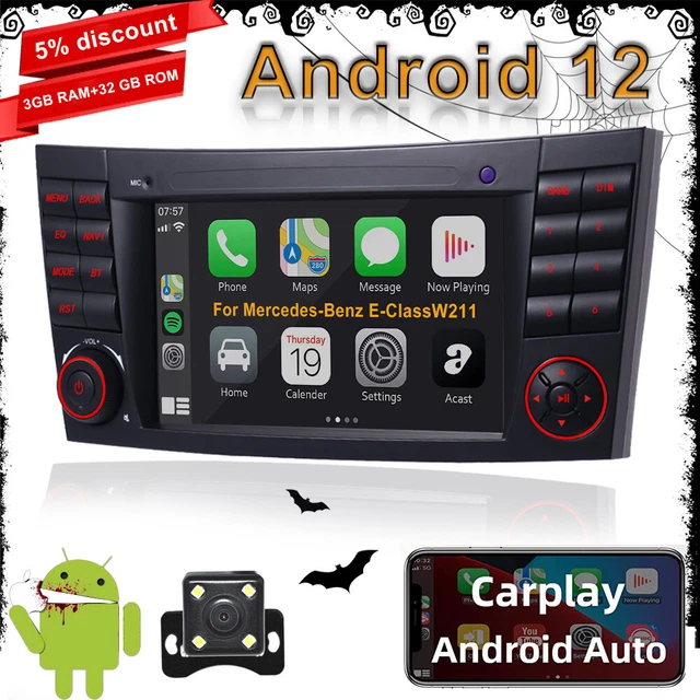 ANDROID 12 CAR Stereo Head Unit GPS RDS 4G Mercedes Benz E/CLS/G Class ...