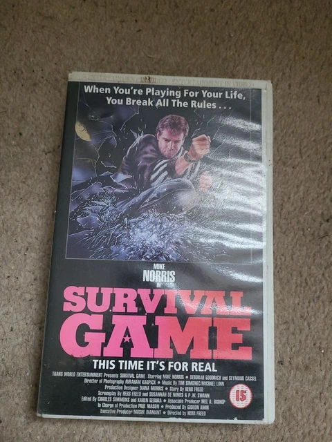 SURVIVAL GAME VHS.MIKE Norris big box £6.00 - PicClick UK