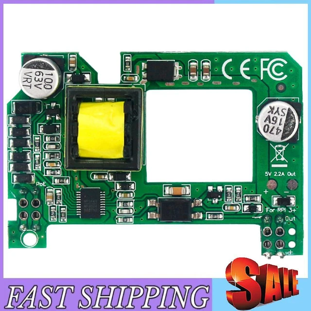 Ethernet Poe Power Supply Module Network Expansion Board For Raspberry Pi 4b3b £1235