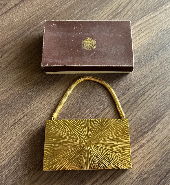 VINTAGE EVANS ELEGANCE Vanity Compact Purse Carryall Cigarette Case w ...
