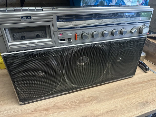 PHILIPS D8444 BOOMBOX GHETTOBLASTER Rare EUR 199,99 - PicClick FR