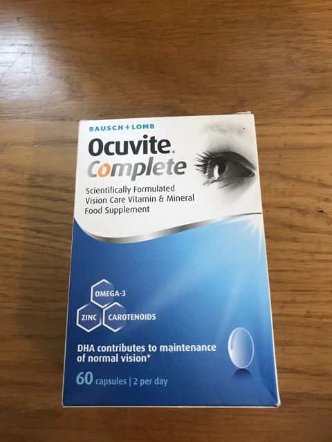 EXCELLENT OCUVITE COMPLETE For Macular Degeneration & Vision Care 60 ...