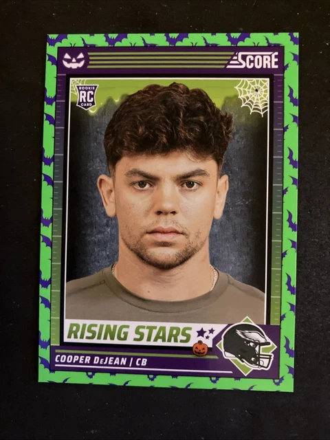COOPER DEJEAN 2024 Score Football Halloween Green Bats RC #13 ...