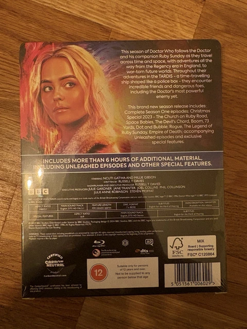 DOCTOR WHO: SEASON 1 (2024) Steelbook Limited Edition 7 Disc Blu-ray ...