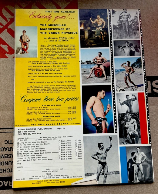 MUSCLEBOY BODYBUILDING MUSCLE magazine April 1963 Vol 1 Number 1 £66.75 ...