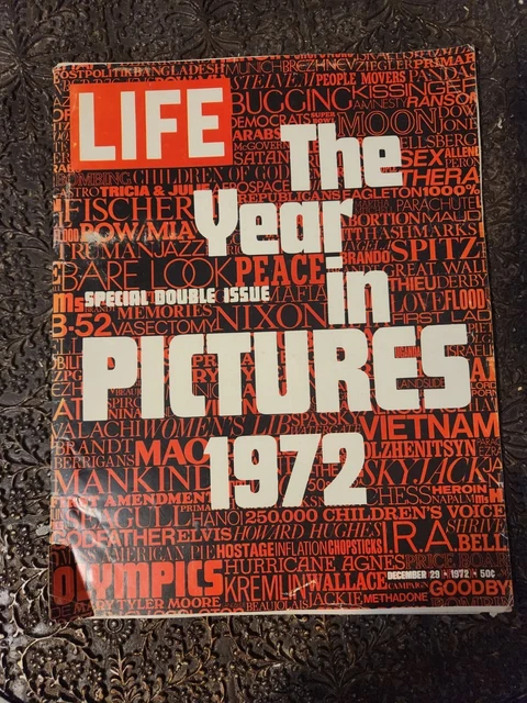 LIFE MAGAZINE DECEMBER 29, 1972 The Year in Pictures 1972 Special ...