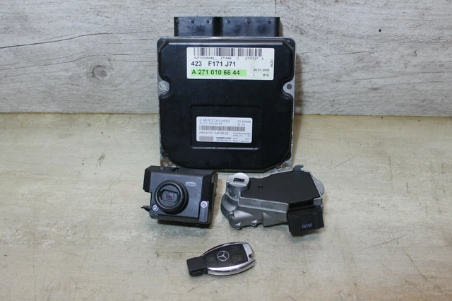 MERCEDES-BENZ SLK R171 engine control unit module ECU key set ...