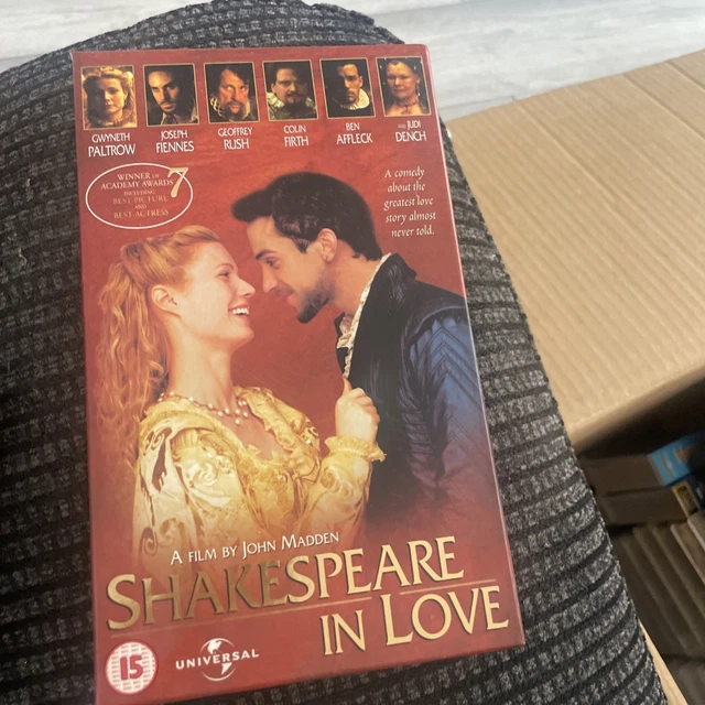 SHAKESPEARE IN LOVE, VHS Video, Collectors Boxed Edition.cert 15 £4.88 ...
